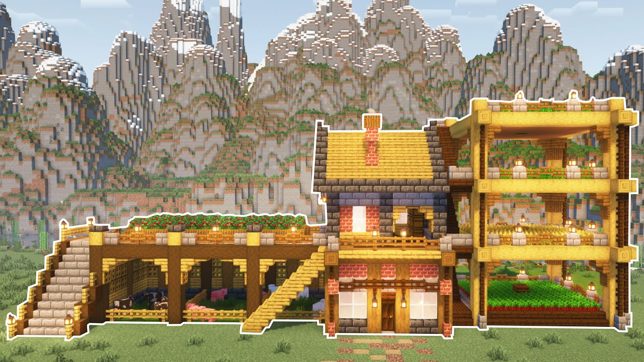 How to build Medieval Village 14/20 : Survival Base - Minecraft Tutorial - マイクラビルダーズ