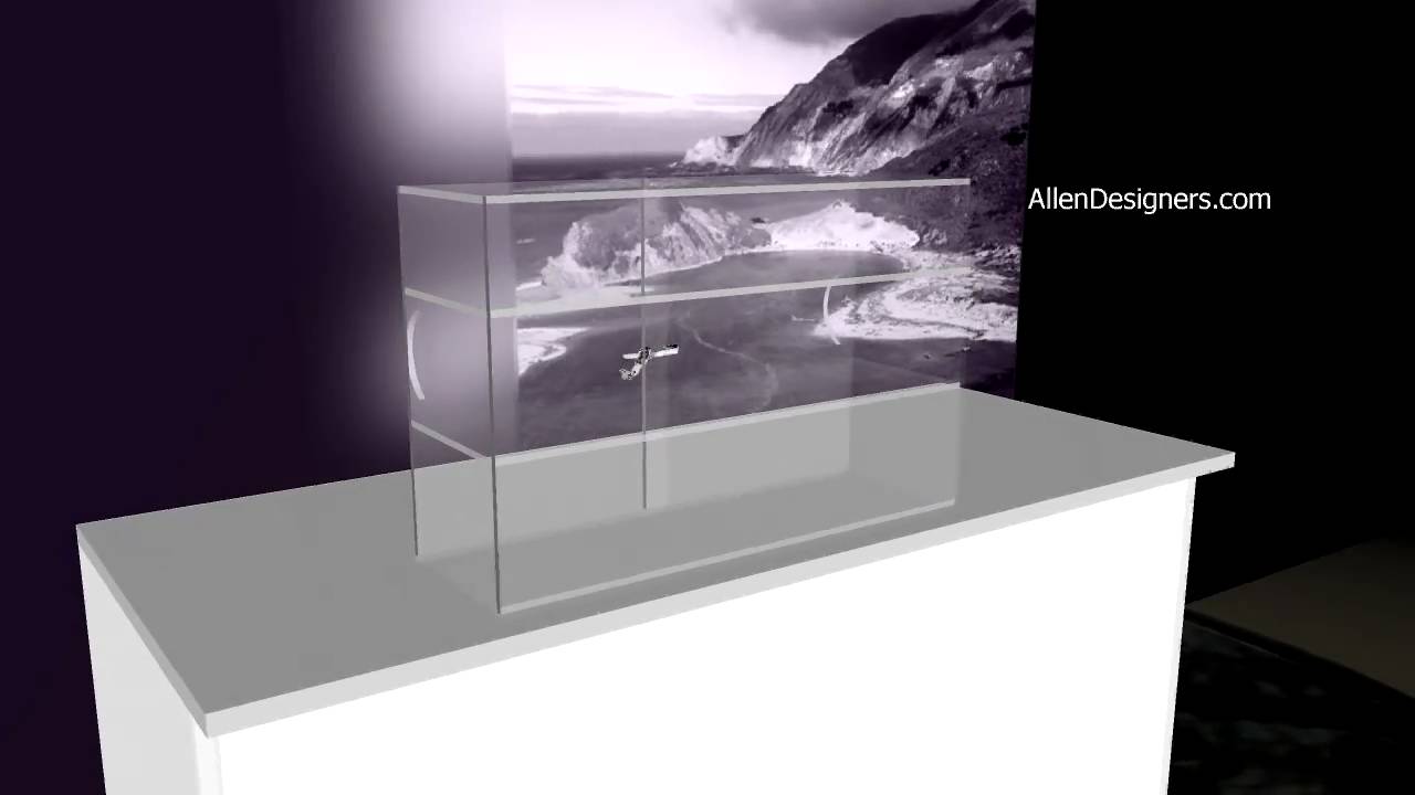 Clear Acrylic Countertop Security Showcase