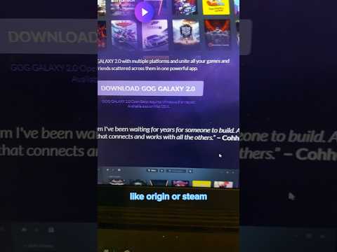 PC gaming library Gog galaxy