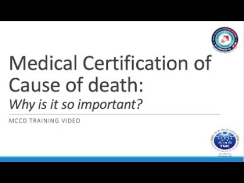 Medical certification of cause of death (MCCD): Why is it so important?