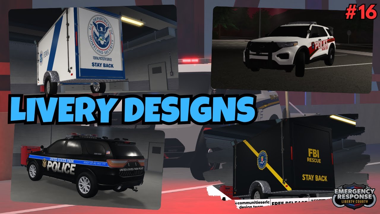 Epic LIVERY DESIGNS for Emergency Response Liberty County Roblox! #16