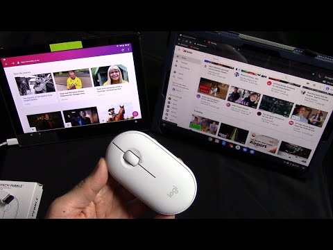 Logitech Pebble M355 M350 Mouse Review using Google Pixel Slate and C tablets