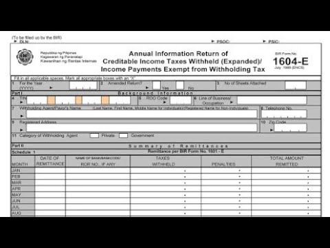 Properly filing of (QAP) Quarterly Alphalist Payee (1601EQ) in BIR