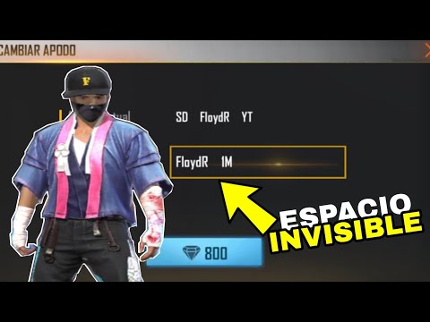 como PONER ESPACIO INVISIBLE para NOMBRES INSANOS en free fire 🚀