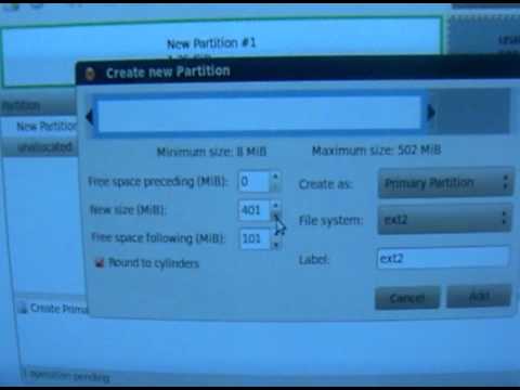 how to make. fat32 res, ext2 150mb, ext2 300mb, and ext2 50 mb