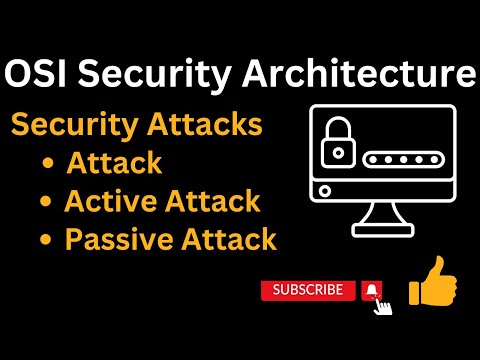 OSI Security Architecture|| Security Attacks|| Attack|| Active Attack|| Passive Attack
