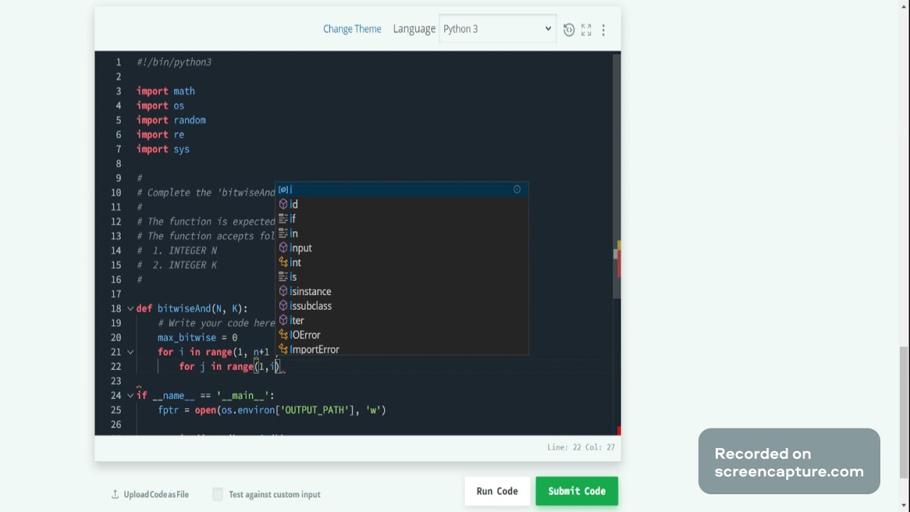 HackerRank Python Day 29 Solution, 30 Days of python coding #bitwise #solution​​​s #python​ #codings