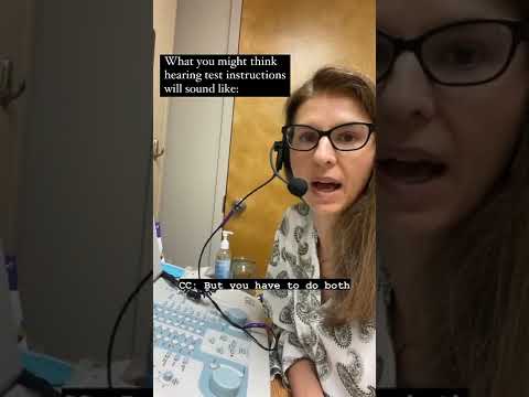 What you might think hearing test instructions will sound like
