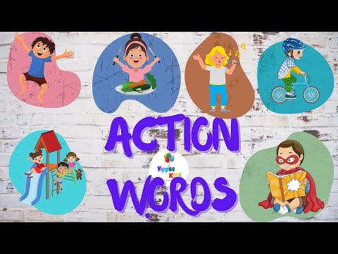 Fun and Easy Way to Learn English Vocabulary: Action Words for Kids with Flashcards