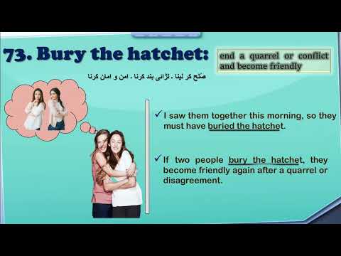 Bury the hatchet | meaning and use | Learn Idioms