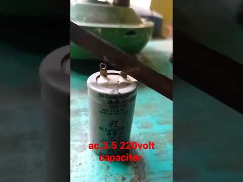 3.5 220 volt ac capacitor flash #experiment #shortvideo