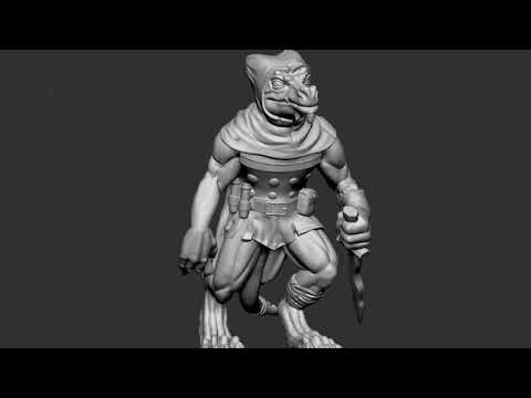 OBJ file Kobold Rogue 1 - STL - RPG MINIATURE 🦎・3D print design to ...