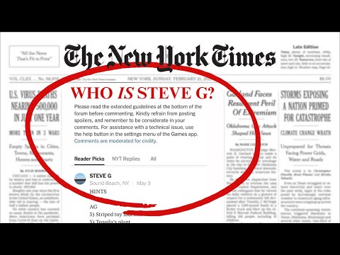 08 | The New York Times Spelling Bee & The Mystery of “Steve G”