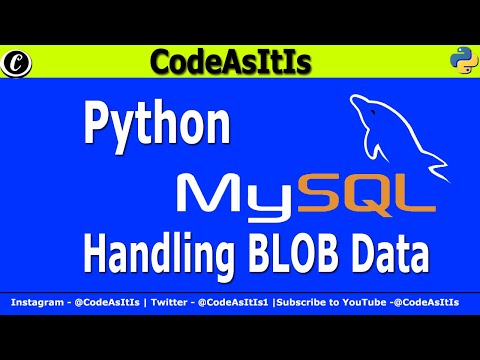 Python MySQL Tutorial | How To Store Images, Documents (BLOB Data) In MySQL Database Using Python