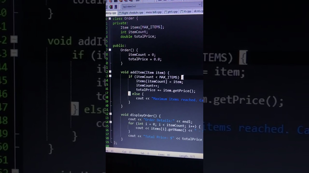 c++ bakery program #cpp #coderstokyo #codinglife #codemasters #coding #codingninja #code #coders