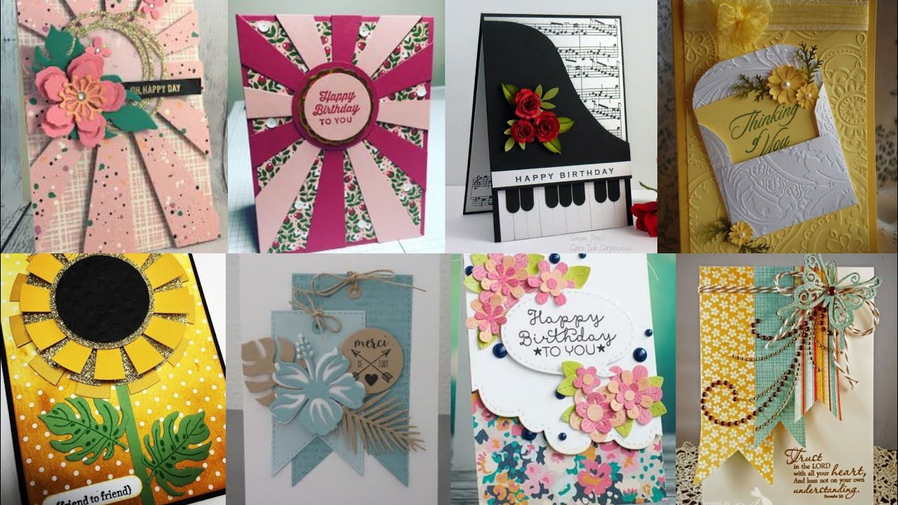 Remarkable handmade floral cards#Diy Good luck card's simplistic designs ideas#Budget cards craft