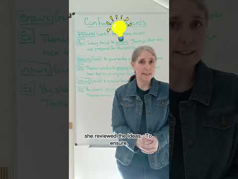 Stop Confusing the Words Assure, Ensure and Insure - Common Mistakes in English #shorts