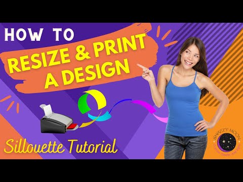 How To Resize & Print A Sublimation Design With Silhouette Studio