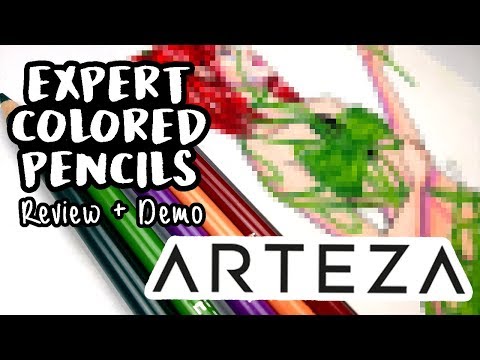 ARTEZA Expert Colored Pencils ~ Review + Demo
