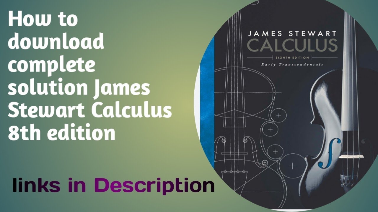 How to download Solution manual of  Stewart calculus 8th edition free  |SK Mathematics