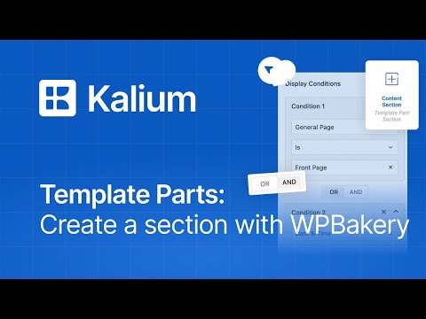 Creating a Section with WPBakery