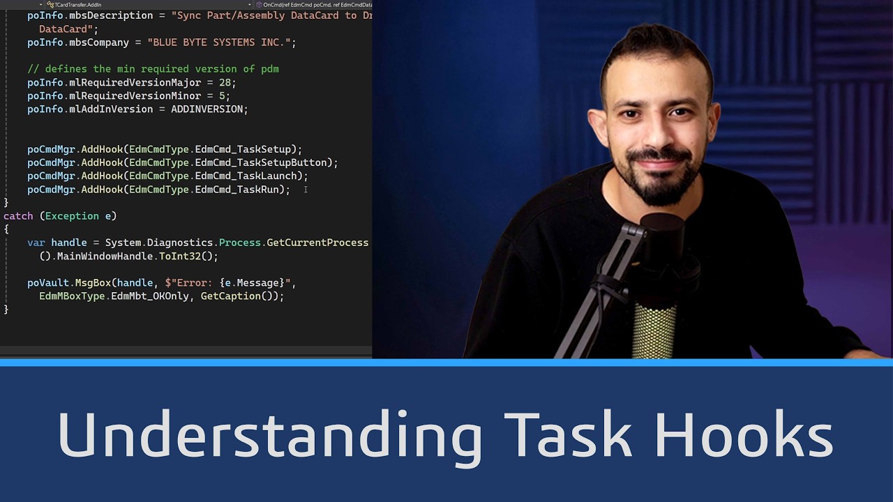 SOLIDWORKS PDM Task Add-in Development (C#) - Understanding Task Hooks
