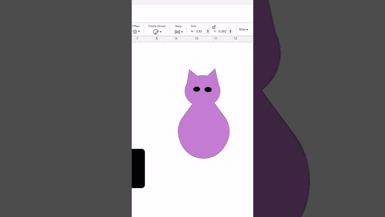 How to Make a Cat with Free Shapes in Cricut Design Space