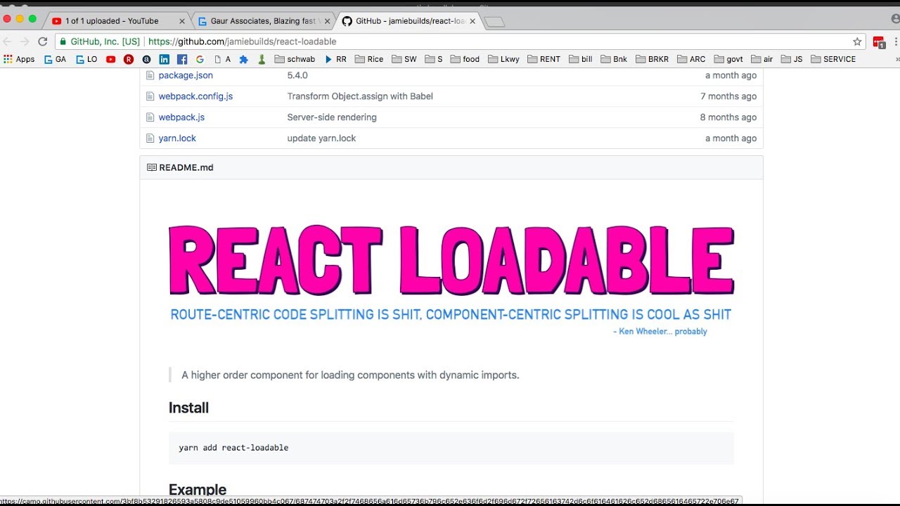 react component loading and code splitting in 4 min