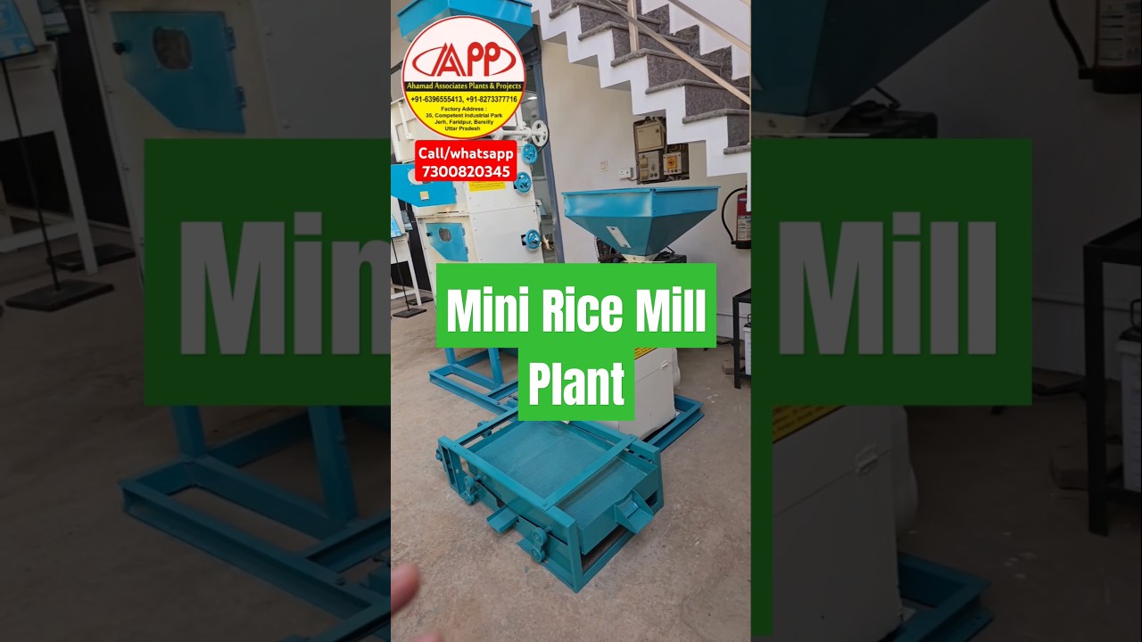 Automatic 1TPH Mini Rice Mill Plant All India Delivery Available Call 7300820345 #ricemill