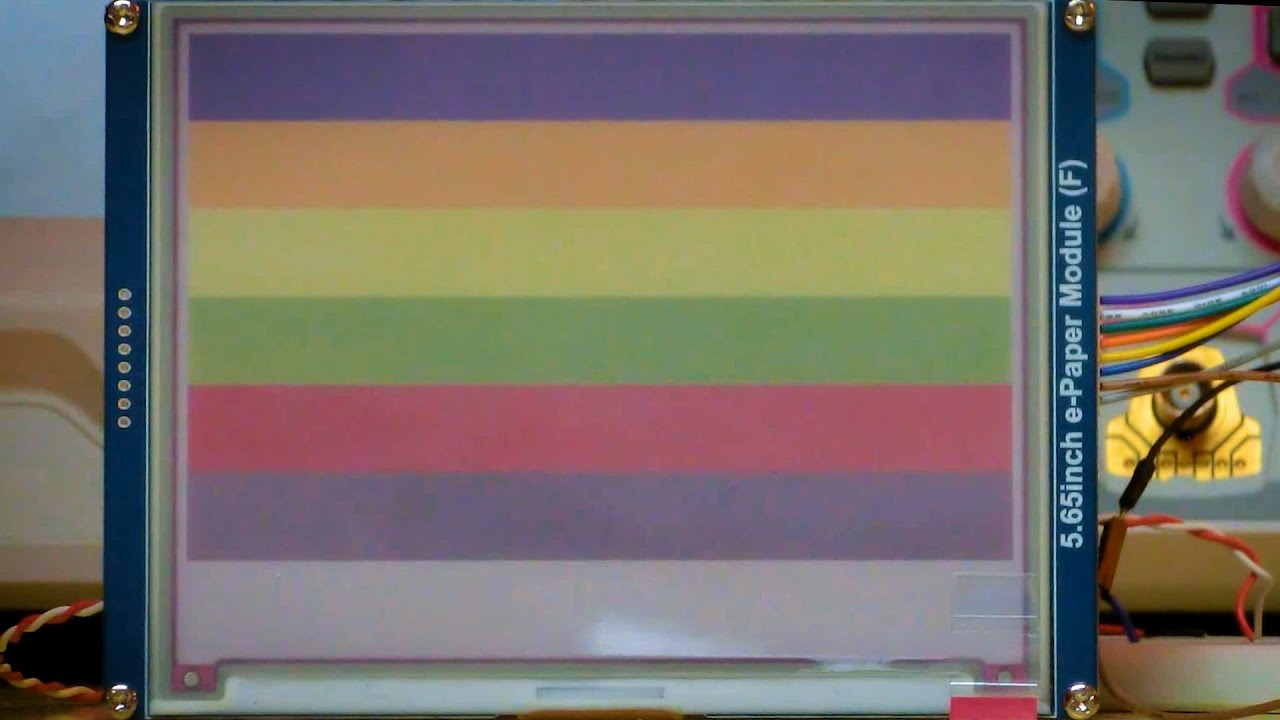 7 Color e-Paper Test Pattern