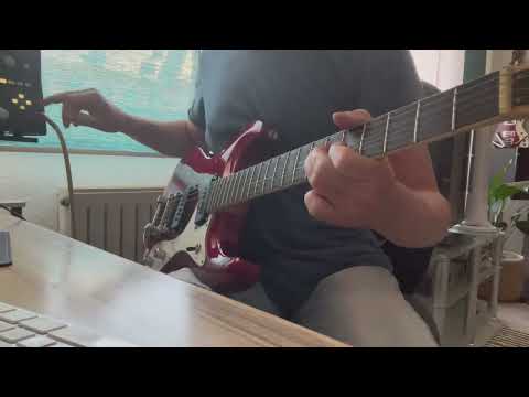 Wolf Ventura Mosrite Replica in red | Reverb