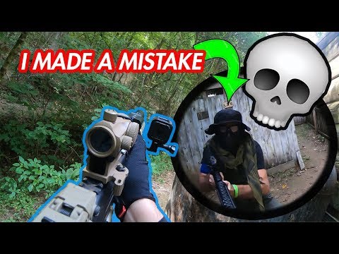 FULL-AUTO Airsoft on a PAINTBALL FIELD — Tennessee Mountain Paintball Gameplay
