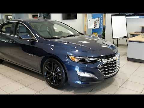 2019 Chevy Malibu LT Northsky Blue Metallic Medium Ash Leather Interior