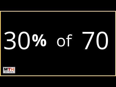 What is 30 percent of 70? (30% of 70)