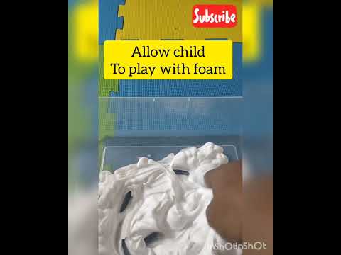 Tactile sensory activities for Autism l Foam play l occupational therapy l sensory #shorts #autism