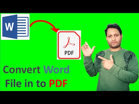How to convert Word file in to PDF | Hindi#techtologytube