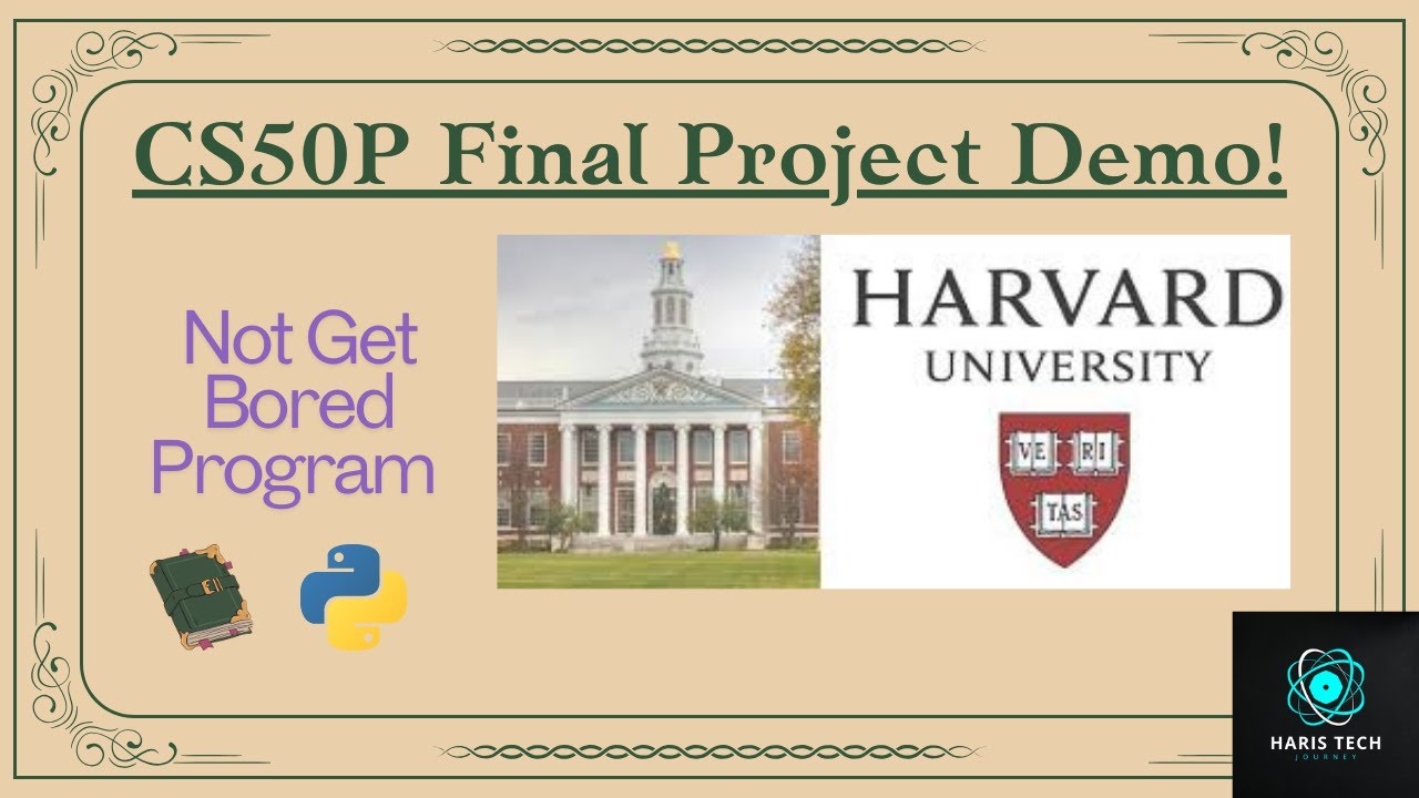 CS50P Final Project Demo: 'Not Get Bored' Program | Python Fun for Everyone!