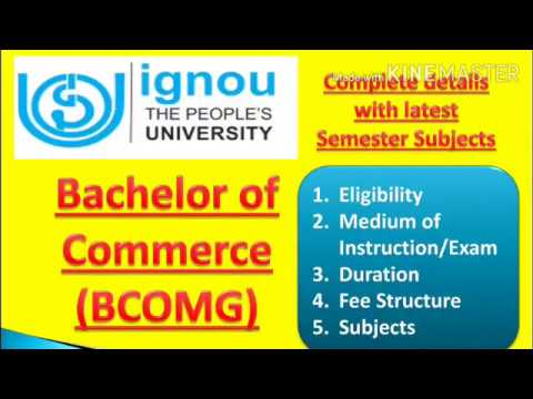 IGNOU BCOM COURSE FEE STRUCTURE & SUBJECT DETAILS ||MUST WATCH FOR COMPLETE INFO