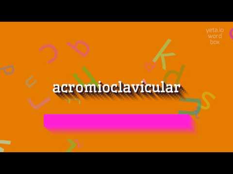 How to say "acromioclavicular"! (High Quality Voices)