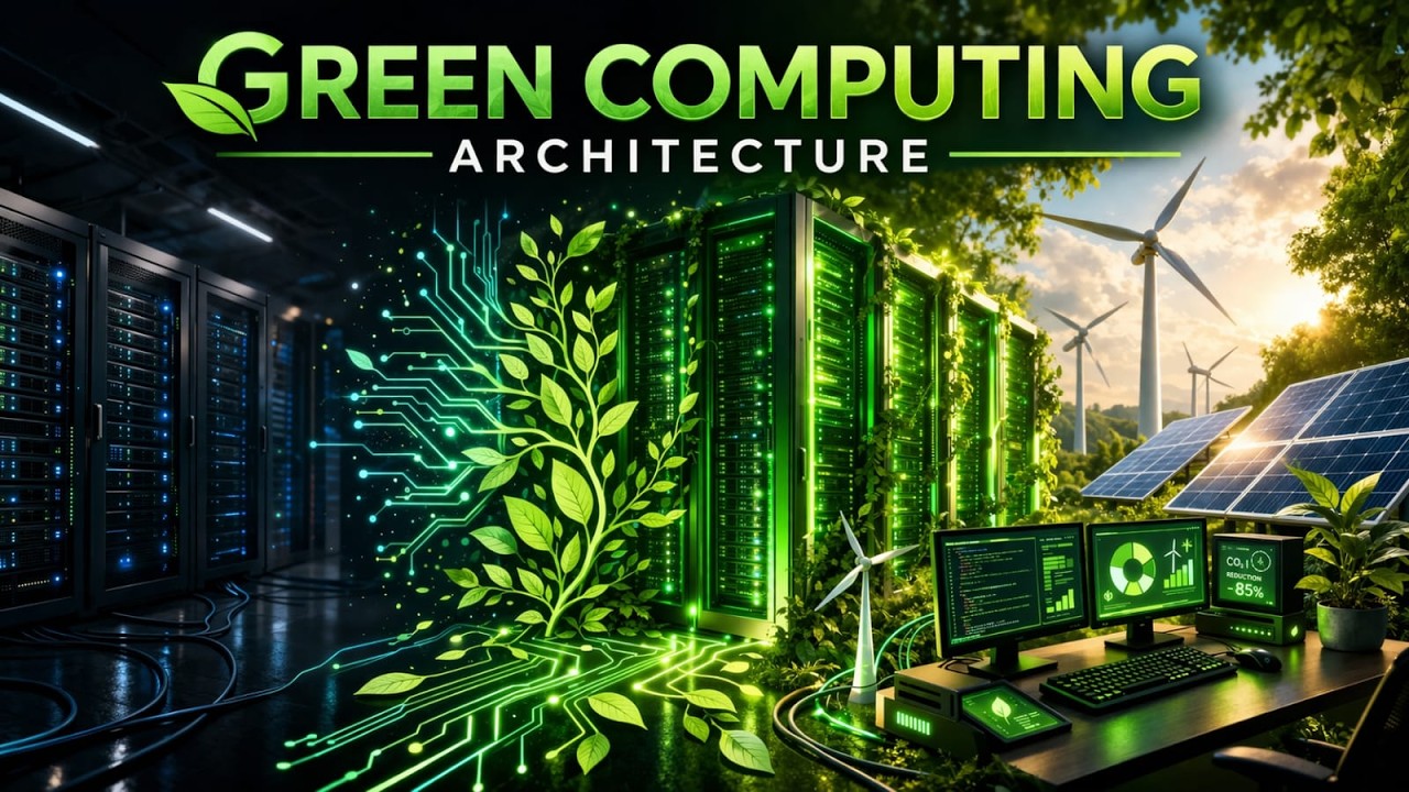 Green Computing Architecture 🌱💻 | 3D Simulation Explained in Simple Way