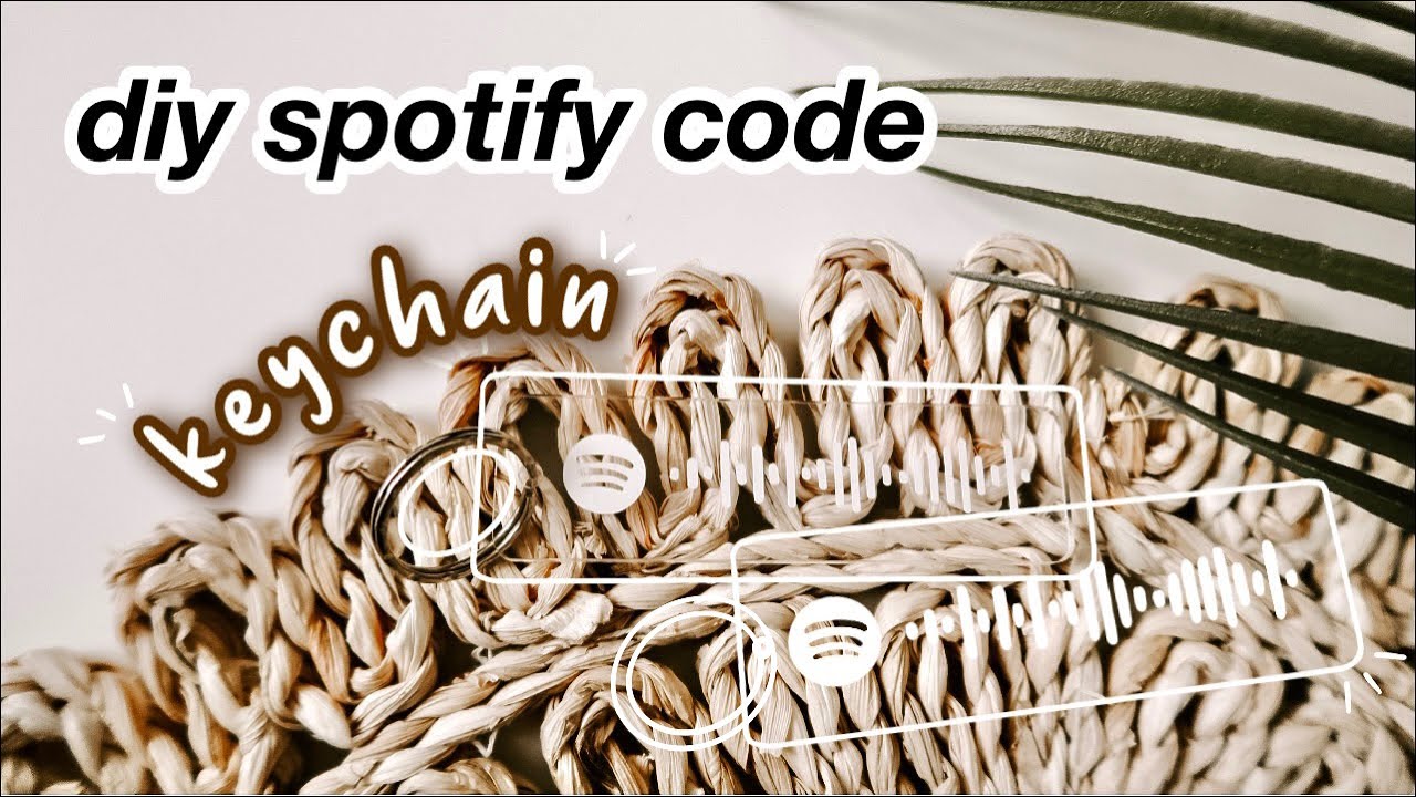 DIY SPOTIFY ALBUM KEYCHAIN // diy spotify code keychain with Cricut (How To Scan Spotify Code)