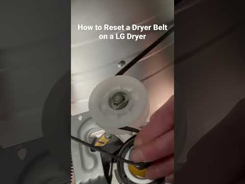 How to Reset a Belt on a LG Dryer #satisfying #appliances #diy