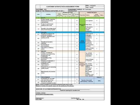 Customer Satisfaction Survey Form/Customer Satisfaction Form/QCD #qcd #quality Quality #cost #rating