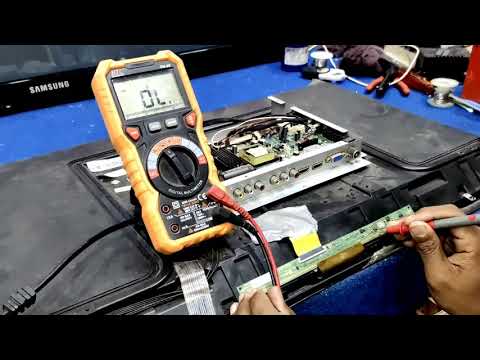 LIVE PRACTICAL HOW TO REPAIR. NO PICTURE PROBLEM.. (PCB CHANGE MANUALLY )