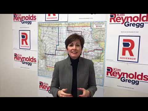 Kim Reynolds Iowa Youth Straw Poll video