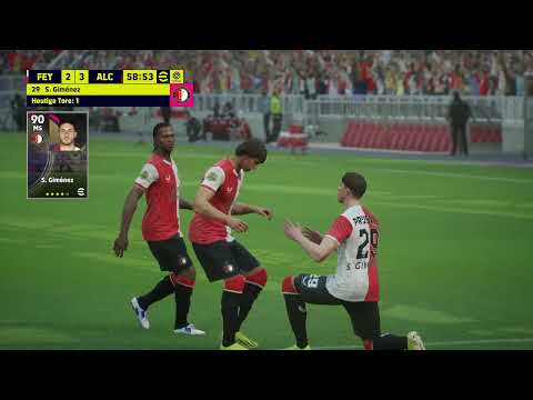 S. Gimenez scores for Feyenoord Rotterdam - eFootball 2024 Dreamteam Season Mode PES