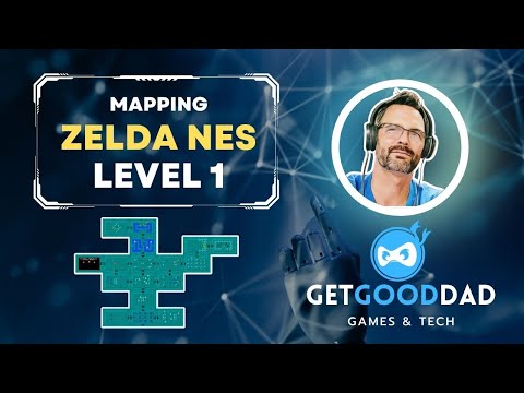 NES Zelda Level 1 Map Layout and Design