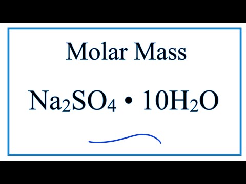 Molar Mass / Molecular Weight of Na2SO4 . 10H2O