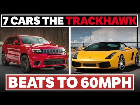 Jeep Grand Cherokee Trackhawk 0-60 - Hellcat Jeep Faster Than Supercars