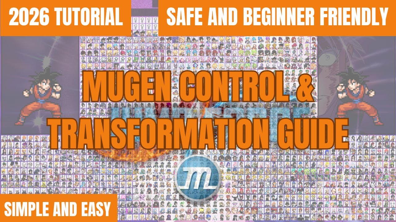 How to Transform & Control MUGEN Characters(FULL Beginner Tutorial)